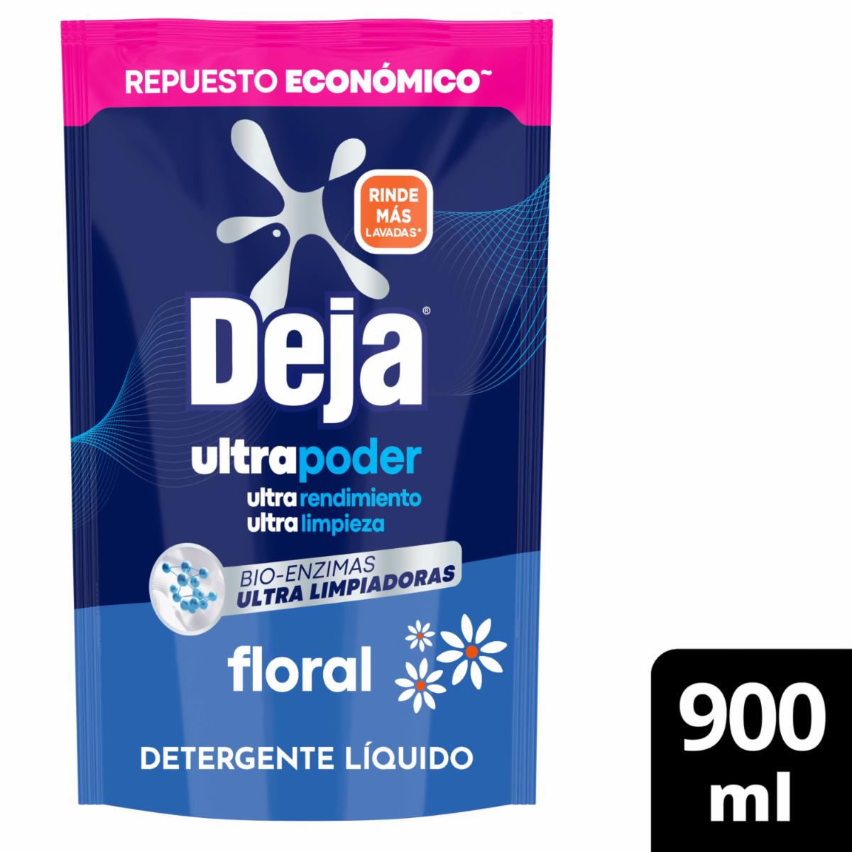 Detergente Líquido Lavado Perfecto Floral DEJA 900 Ml - Dollar Store