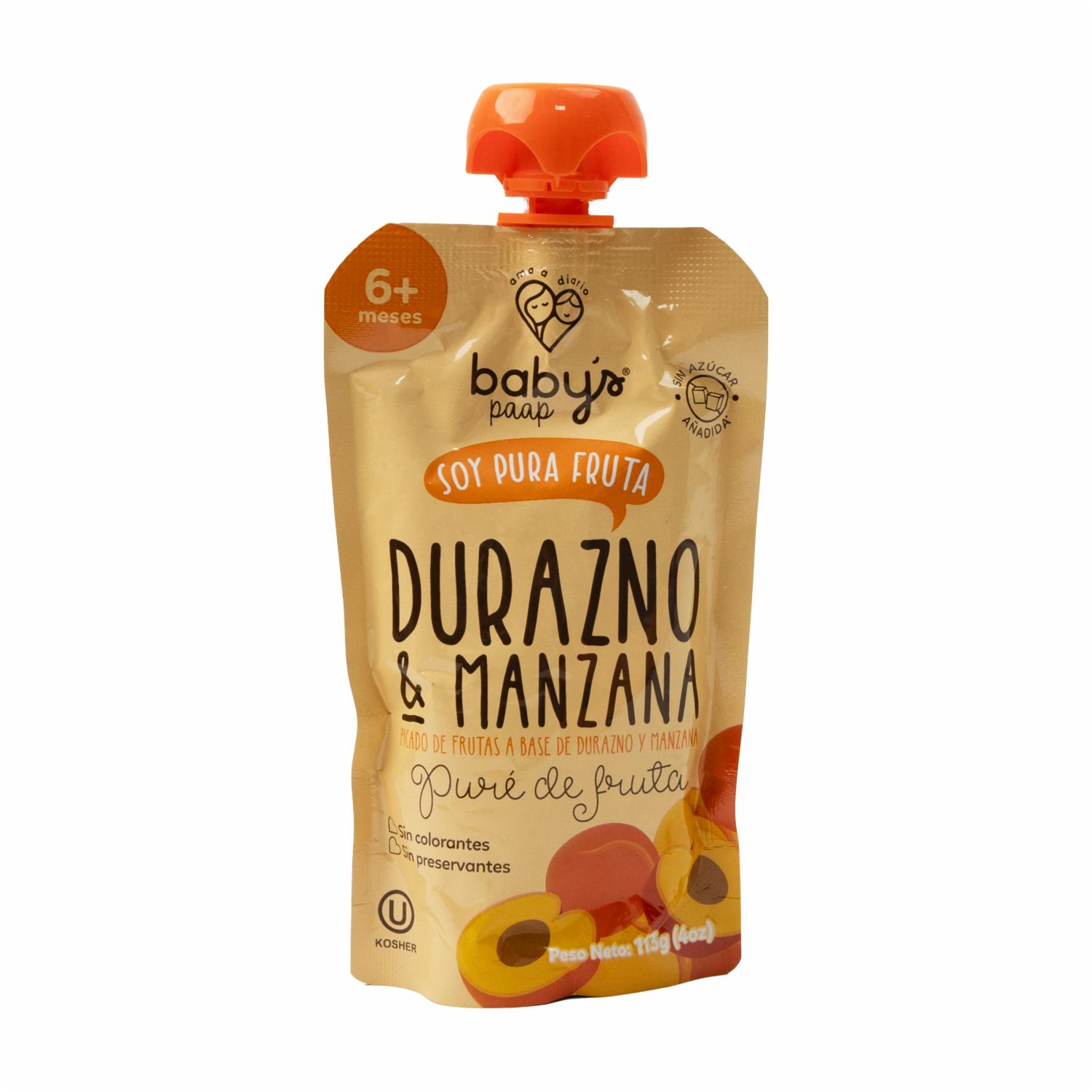 Compota Sabor A Durazno Y Manzana BABY'S 113 G - Dollar Store