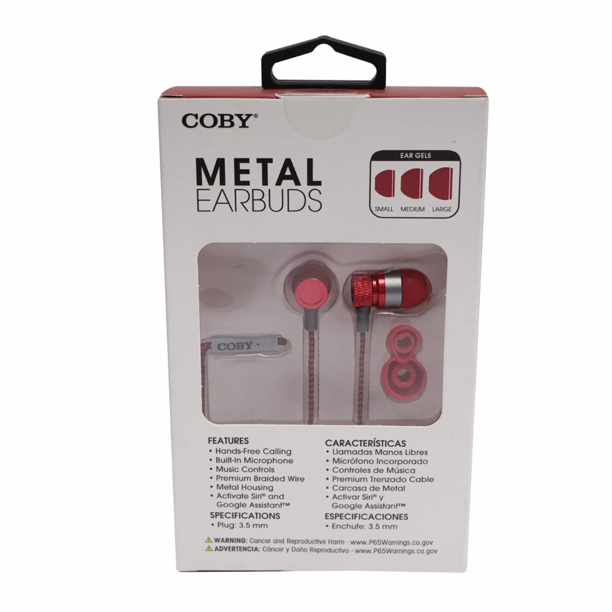 Audífonos Metal CVE200RD COBY Con Cable - Dollar Store