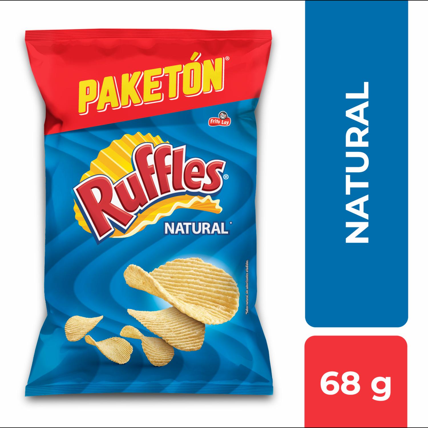 Papas Fritas Sabor Natural RUFFLES 68 G - Dollar Store